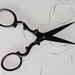 Black Embroidery Scissors European Design Made in Italy - Etsy