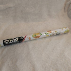 1970s Shelf Paper With Bright Orange & Yellow Kitchen Motif | Vintage ...