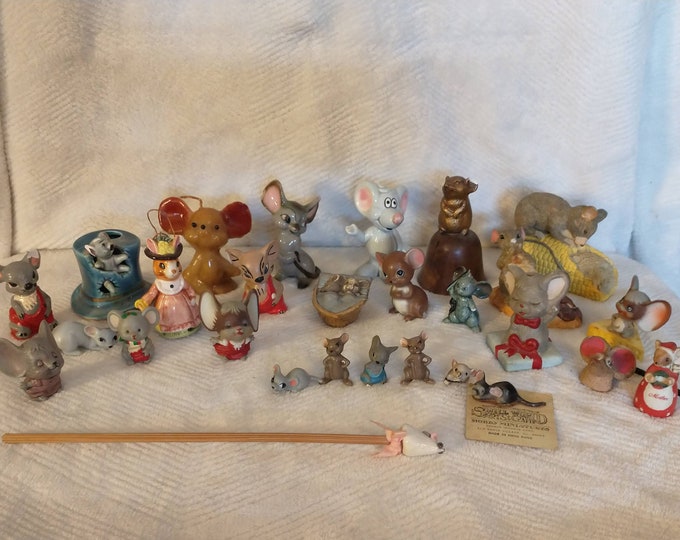 Vintage Mice Collectibles Lot | Lot of Vintage Mice | Ceramic Mice ...
