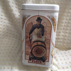 Gold Medal Flour Tin Vintage Farmhouse Decor Flour Tin Vtg Gold Medal ...