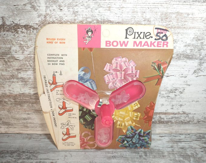 Vintage Pixie Bow Maker Tool: 1960s Gift Wrapping With Pins - Etsy