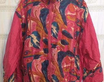 90s Wind Suit | Vintage 80s Track Suit | Purple, Aqua, White & Pink ...