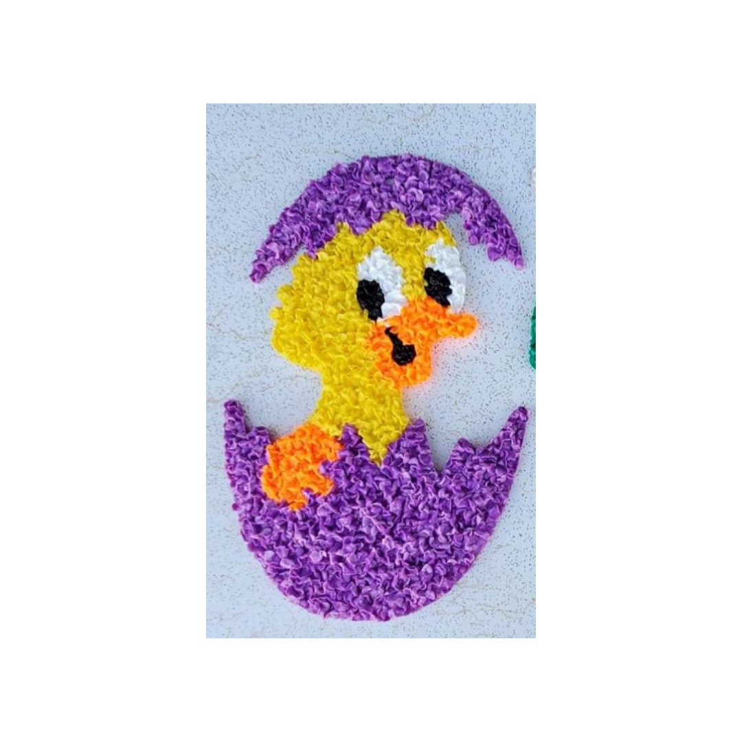 Vintage Melted Plastic Popcorn Duck in Easter Egg Decor - Etsy