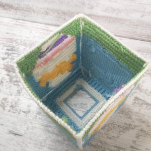 Yarn Art Tissue Box Cover | Easter Yarn Handmade Kleenex Box Cover ...