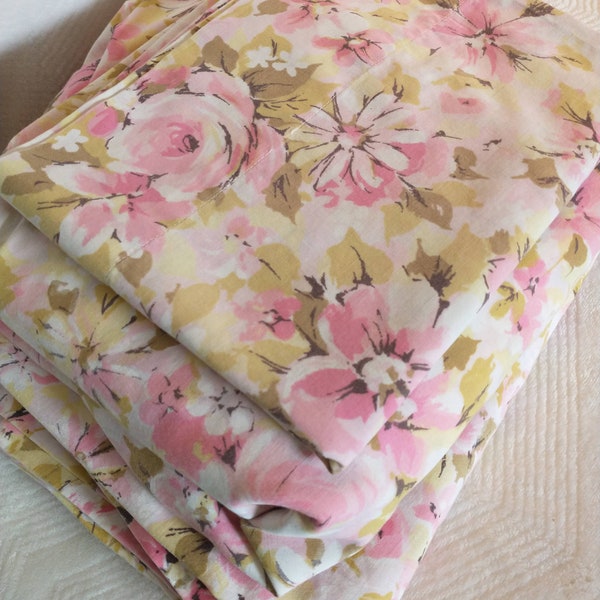 Vintage Floral Sheet - Etsy