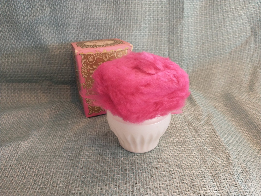 1960s Avon Powder Puff 60s Hot Pink Powder Puff by Avon Vintage Vanity ...