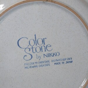 Boho Stoneware Plates | Vintage Nikko Color Stone Yellow Flower Saucer ...