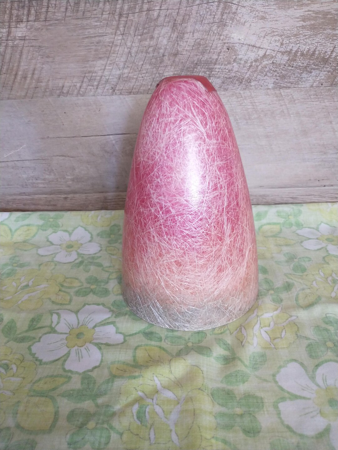 Mid Century Modern Fiberglass Lamp Shade MCM Pink Fiberglass Gooseneck ...