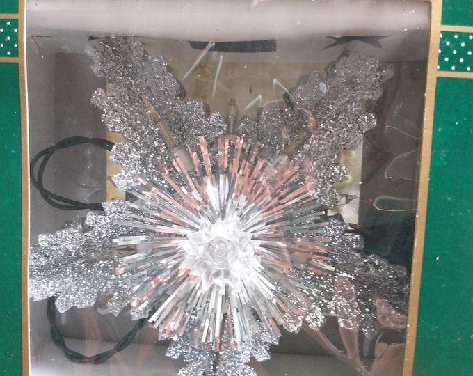 90s Christmas Tree Topper | Original Box Vintage Tree Topper | Vintage ...