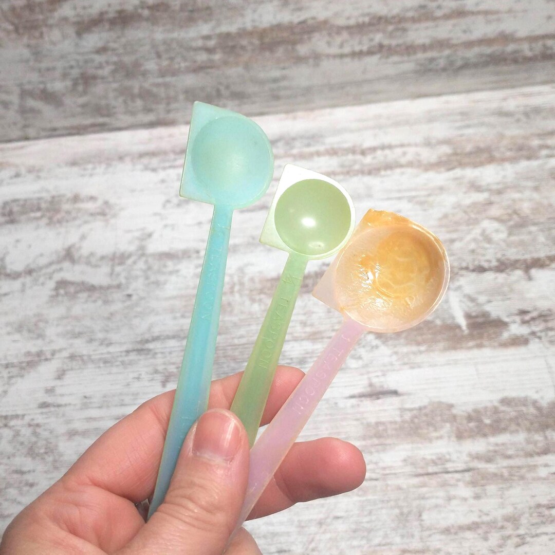 Pastel Vintage Tupperware Measuring Spoons: Retro Kitchen Utensils - Etsy