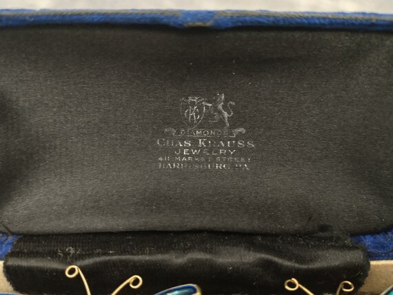 Antique Chas. Krauss Gold Metal Butterflies Brooch Se… - Gem