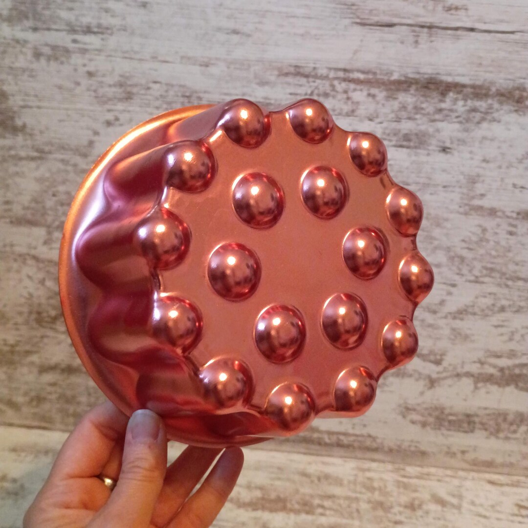 Vintage Round Copper Jello Mold | 70s Wall Decor - Etsy