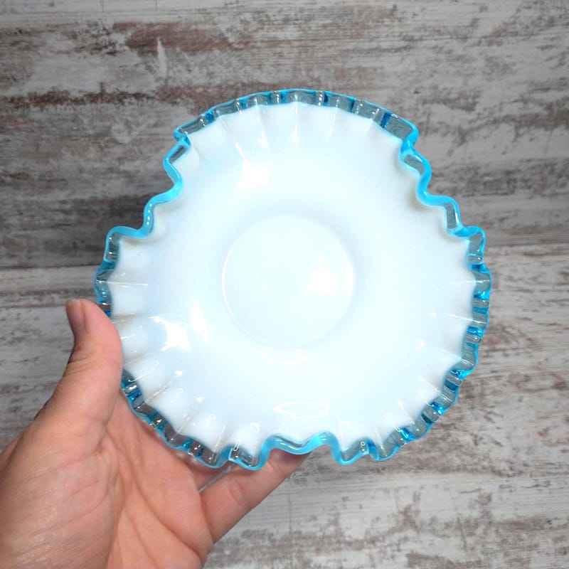 Turquoise Milk Glass - Etsy