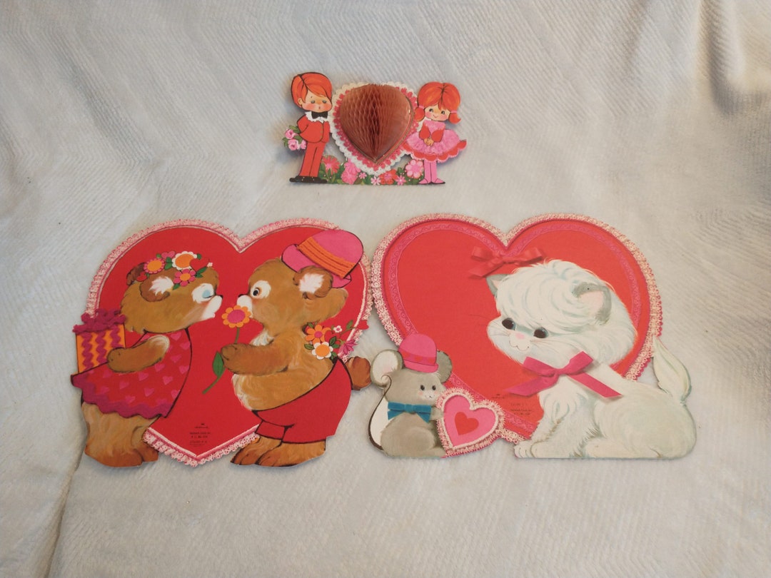Valentine Cutouts | Retro Valentine Cutouts | Vintage Valentines Decor ...