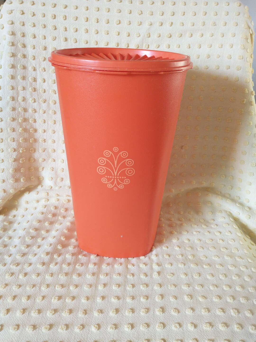Orange Tupperware Container With Lid | Vintage Tupperware Container W ...