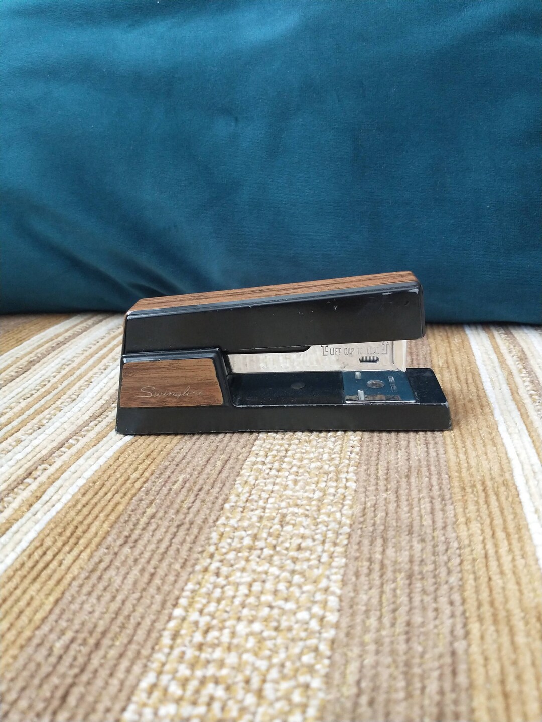 Walnut Swingline Stapler | Vintage Desk Stapler With Faux Wood Look by ...