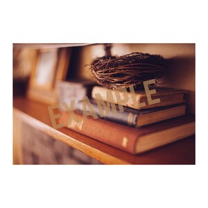 Antique Book Stack Decor | Vintage Red/green/blue Stack of Books ...