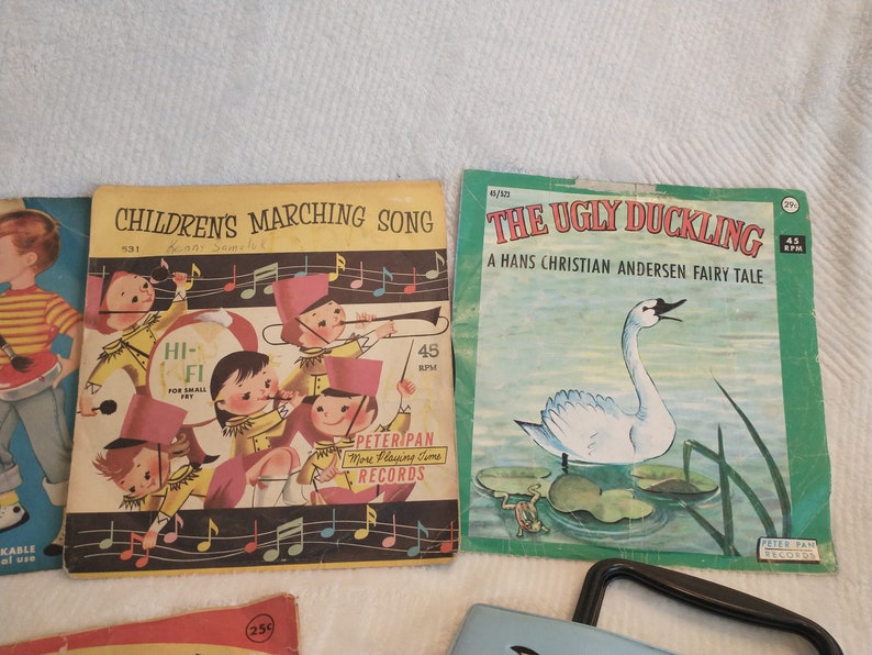 Vintage 1960s Children's Vinyl Record Set: Nursery Rhymes, Melody Tote ...