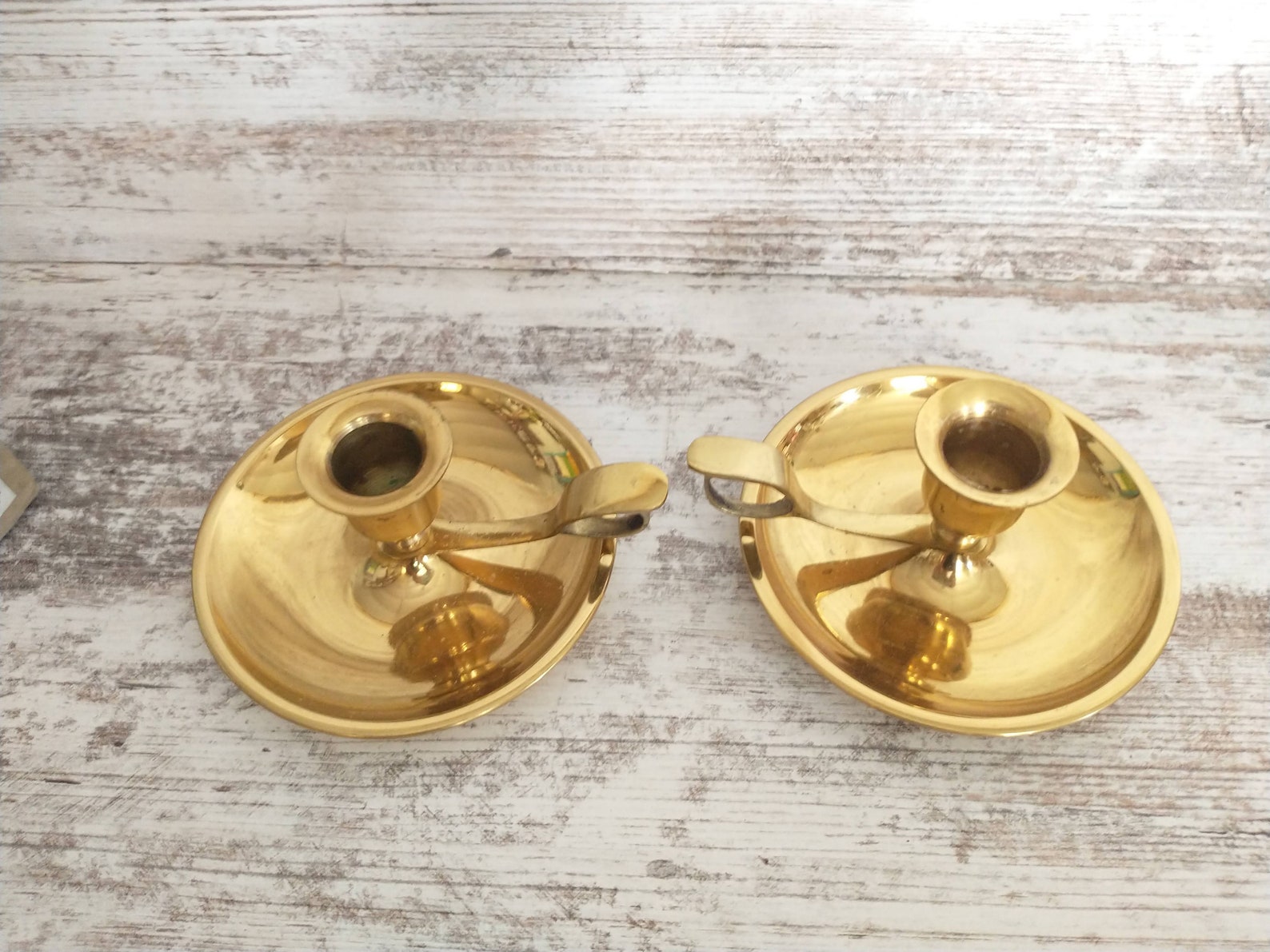 Vintage Holt Howard Brass Candle Holders - Taper Candlestick Pair - Etsy
