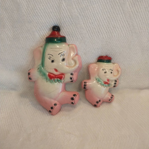 Chalkware Elephants - Etsy