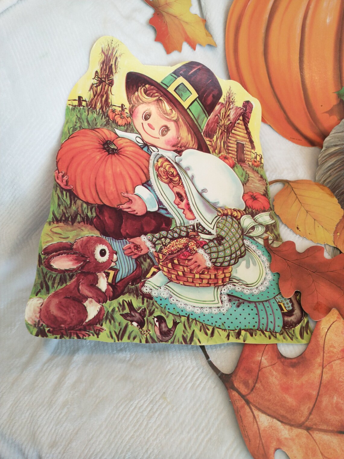 Vintage 1970s Thanksgiving Cutouts: Retro Fall Decor - Etsy