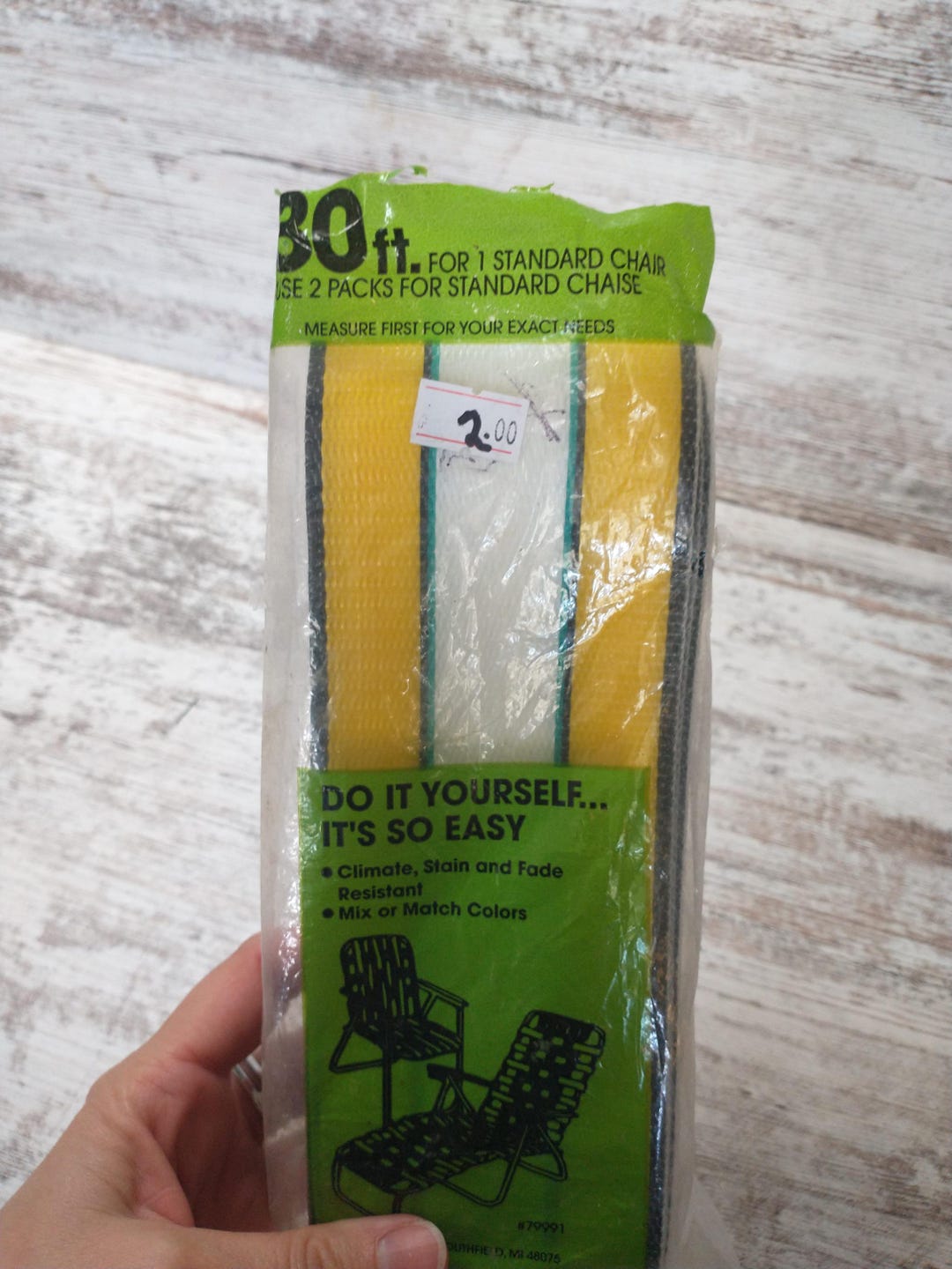 Yellow Lawn Chair Webbing Kit | Vintage Lawn Chair Webbing Kit ...