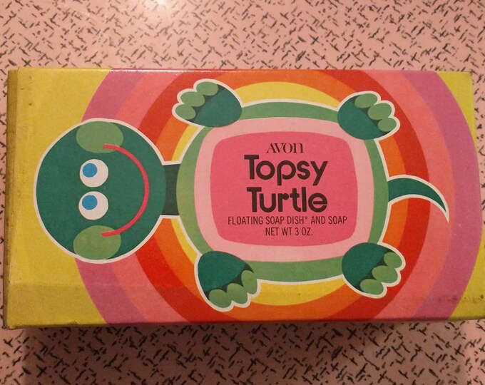 1960s-1970s Avon Topsy Turtle | Avon Floating Soap Dish With Original ...