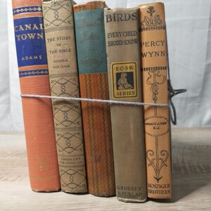 Terra Cotta Wedding Decor Vintage Terra Cotta Colored Stack of Books ...