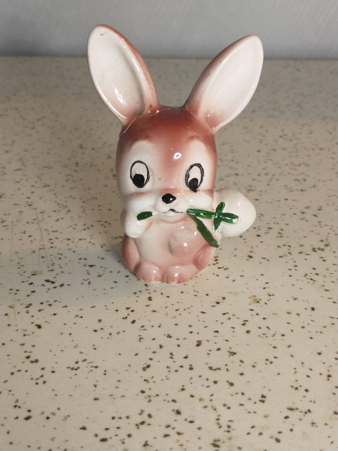 Rabbit Figurine | Vintage Brown Rabbit | Big Eyed Bunny Figurine ...
