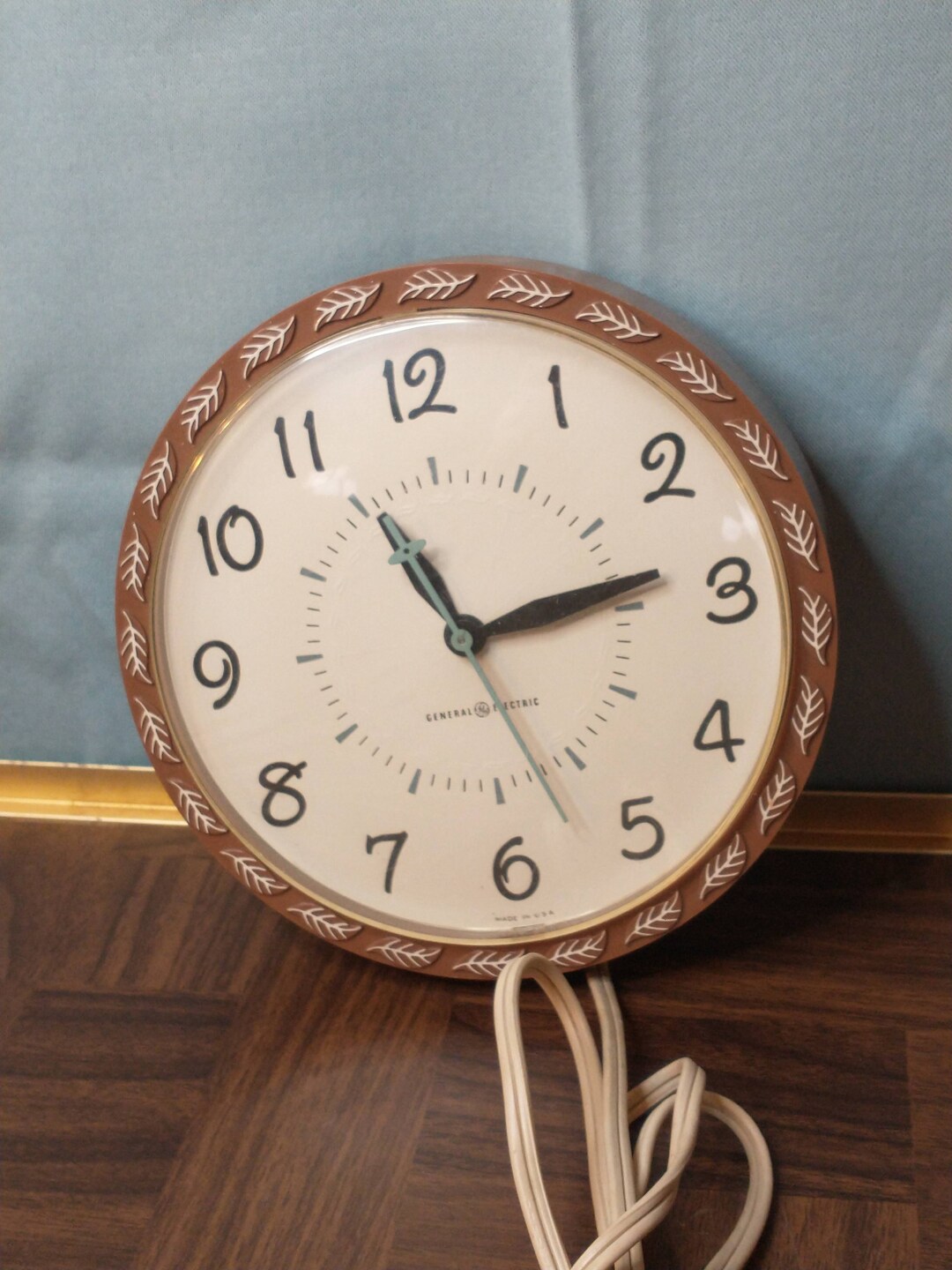 Vtg General Electric Clock 1970s Electric Wall Clock Vintage Wall Clock ...