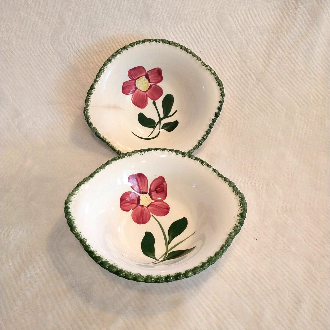 Blue Ridge Pottery Hand Painted Bowl Set of 2 (SEE DESCRIPTION ...