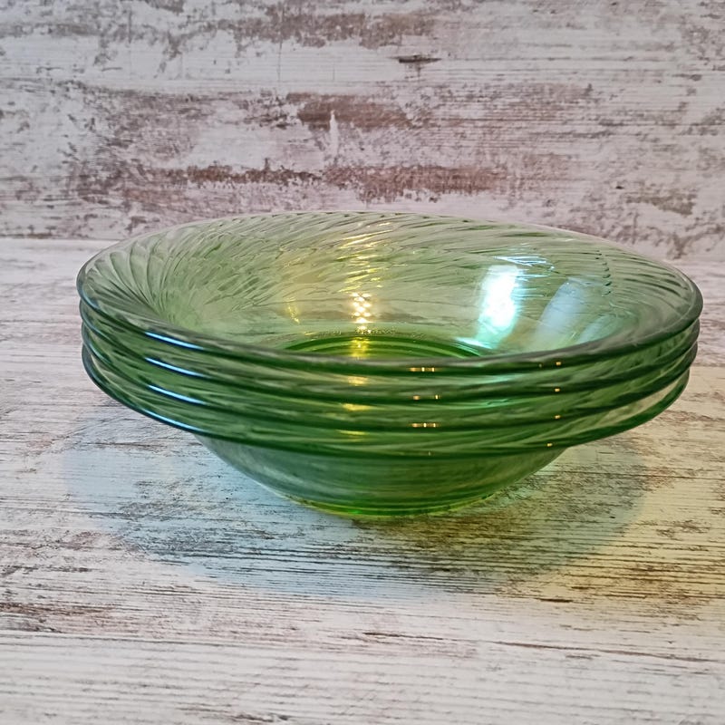 Lime Green Glass Bowls - Etsy