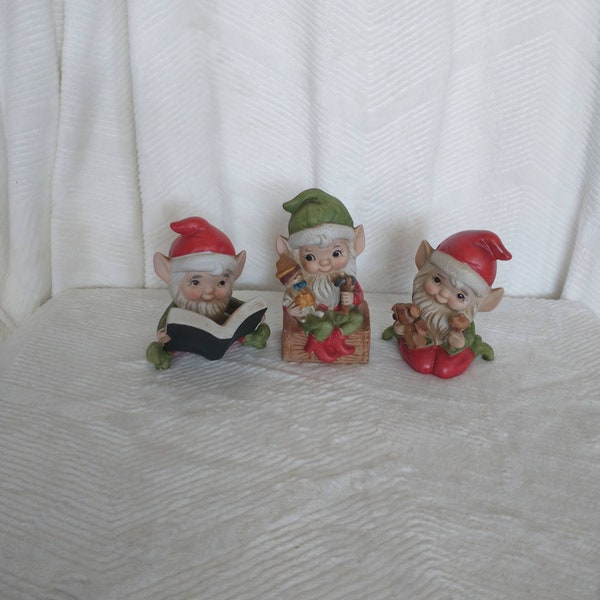 Homco Elves - Etsy