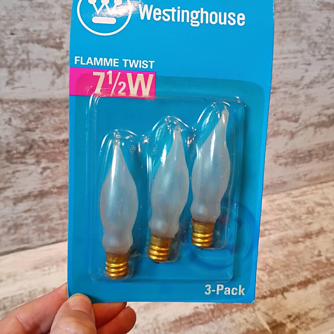 New Old Stock Westinghouse Flame Twist Bulbs Pack of 3 - Etsy