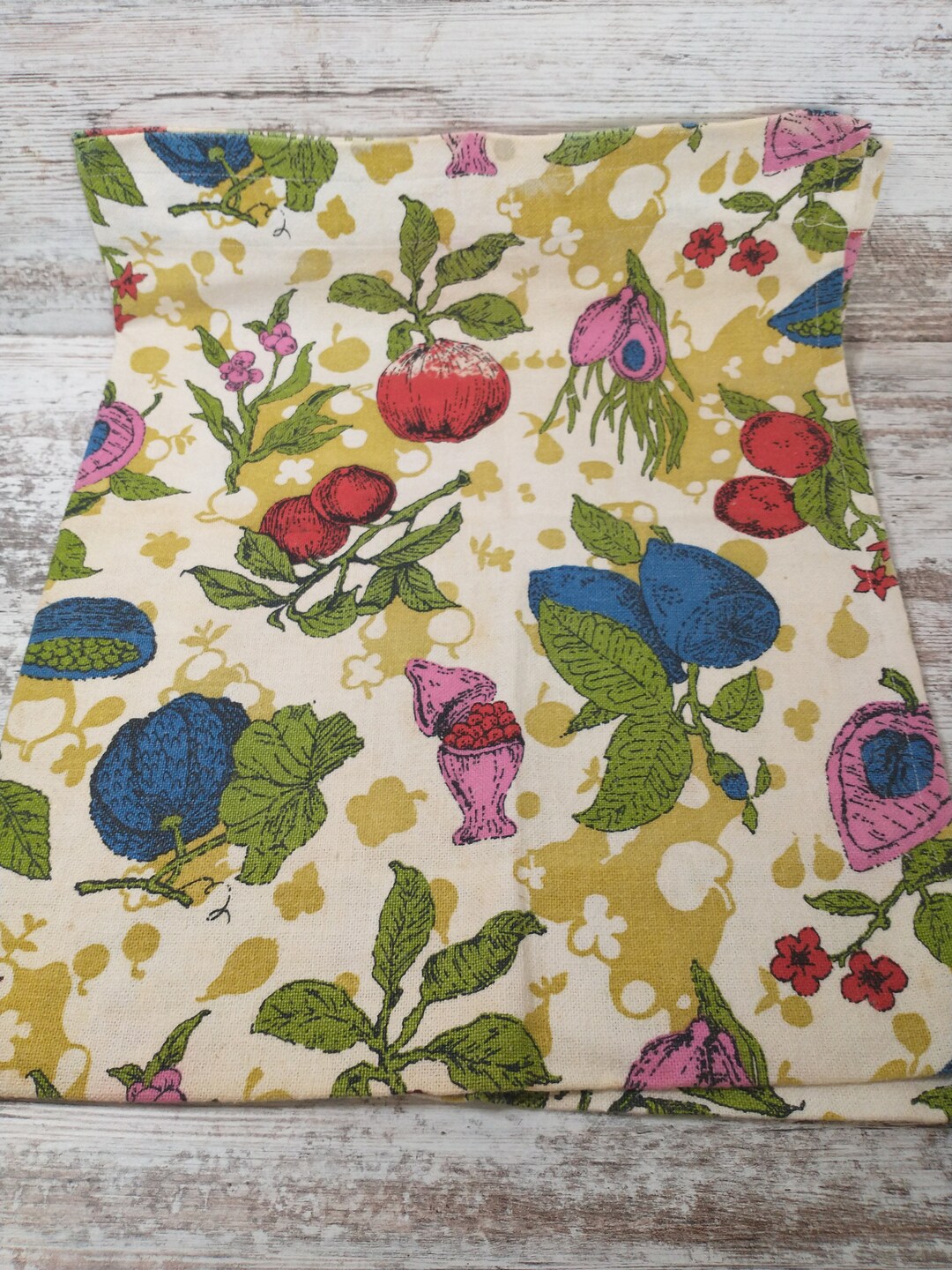 Adorable 60s-70s Window Valance Pair | Hippie Window Curtains | Vtg ...