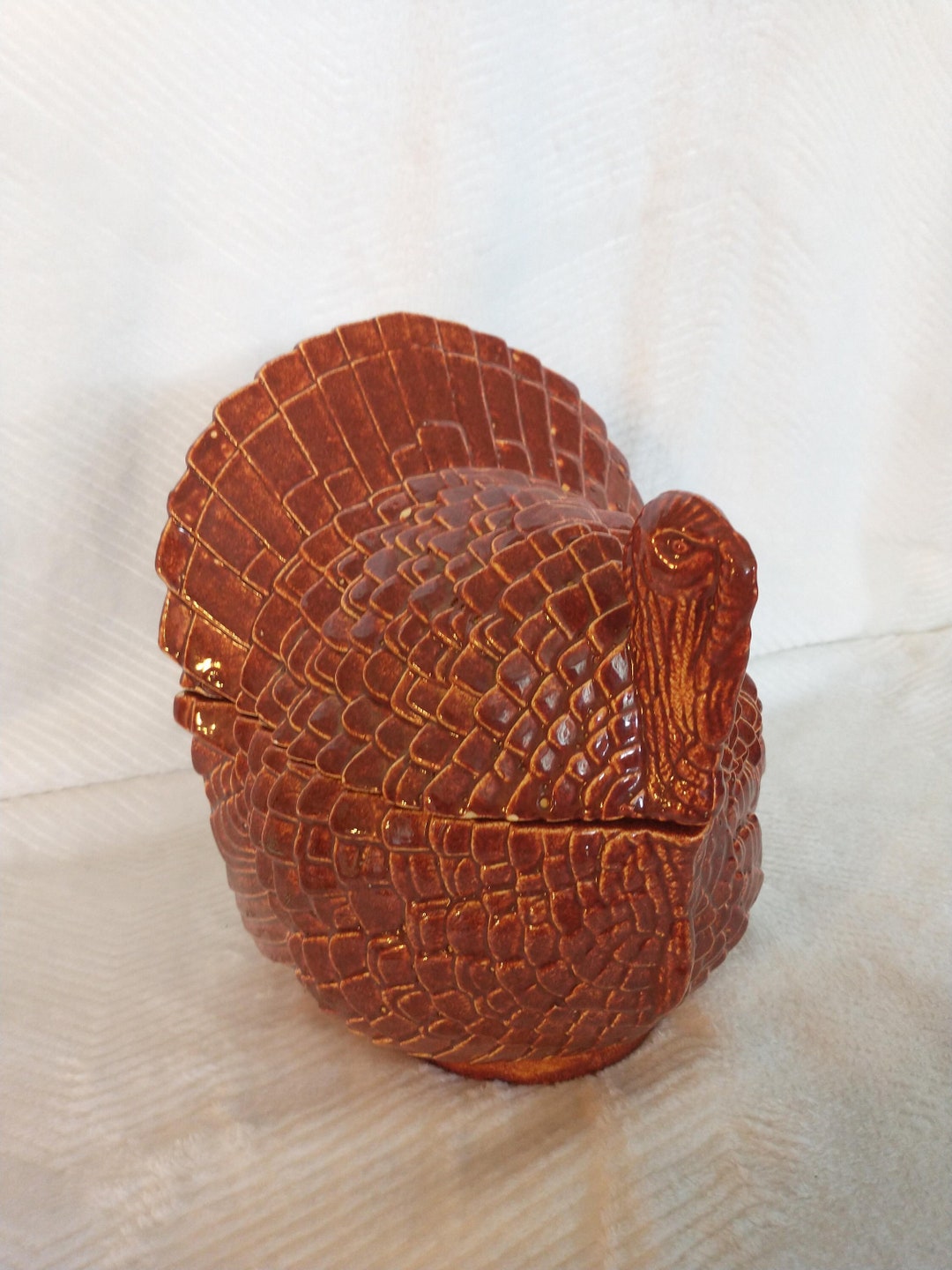 Lefton Turkey Candy Dish Vintage Turkey Ceramic Dish W/ Lid Vintage ...