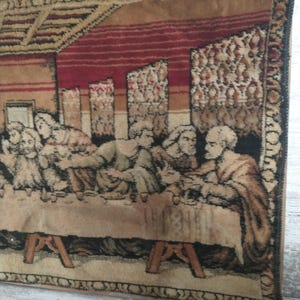 Last Supper Tapestry (unframed-will Arrive Rolled/folded) | Antique ...