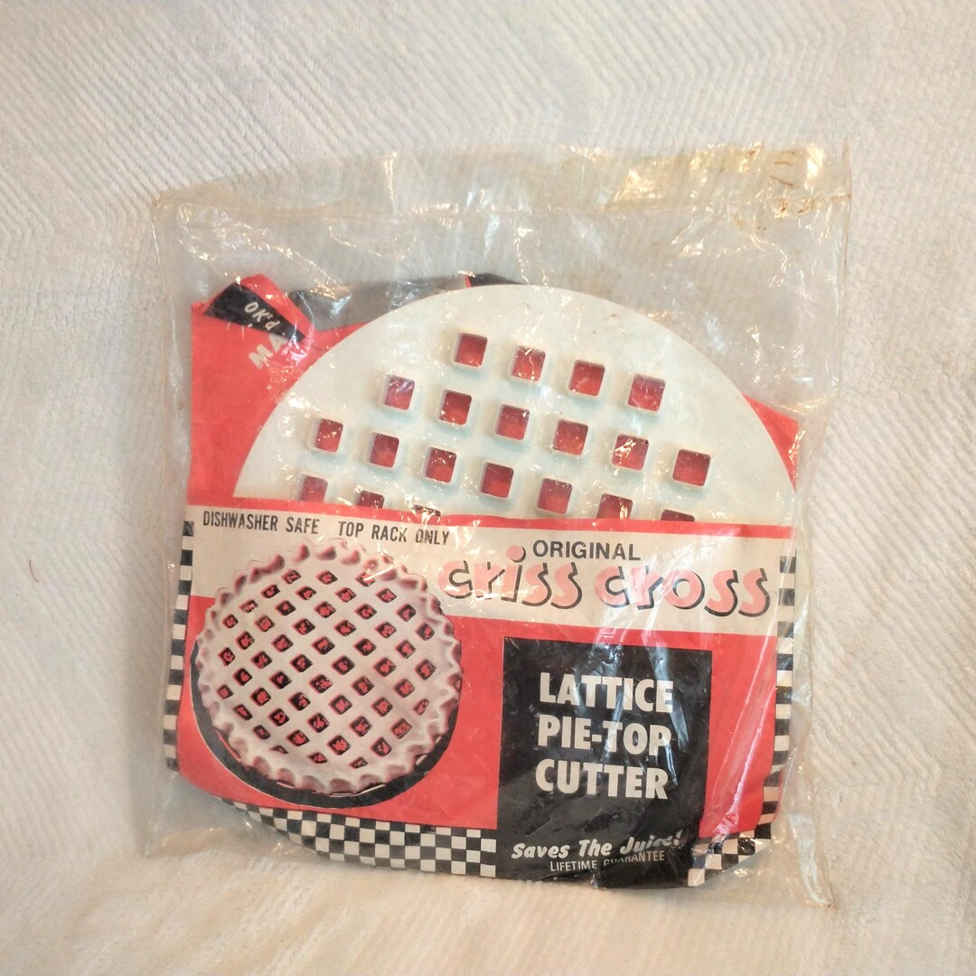 Vintage Pie Lattice Maker Tool NOS - Criss Cross Pie-tor Cutter - Etsy