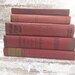 Vintage Red Book Stack: Decorative Display Books - Etsy