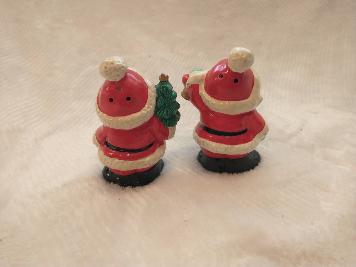 Vintage Santa Claus Salt and Pepper Shakers: Christmas Decor Pair - Etsy