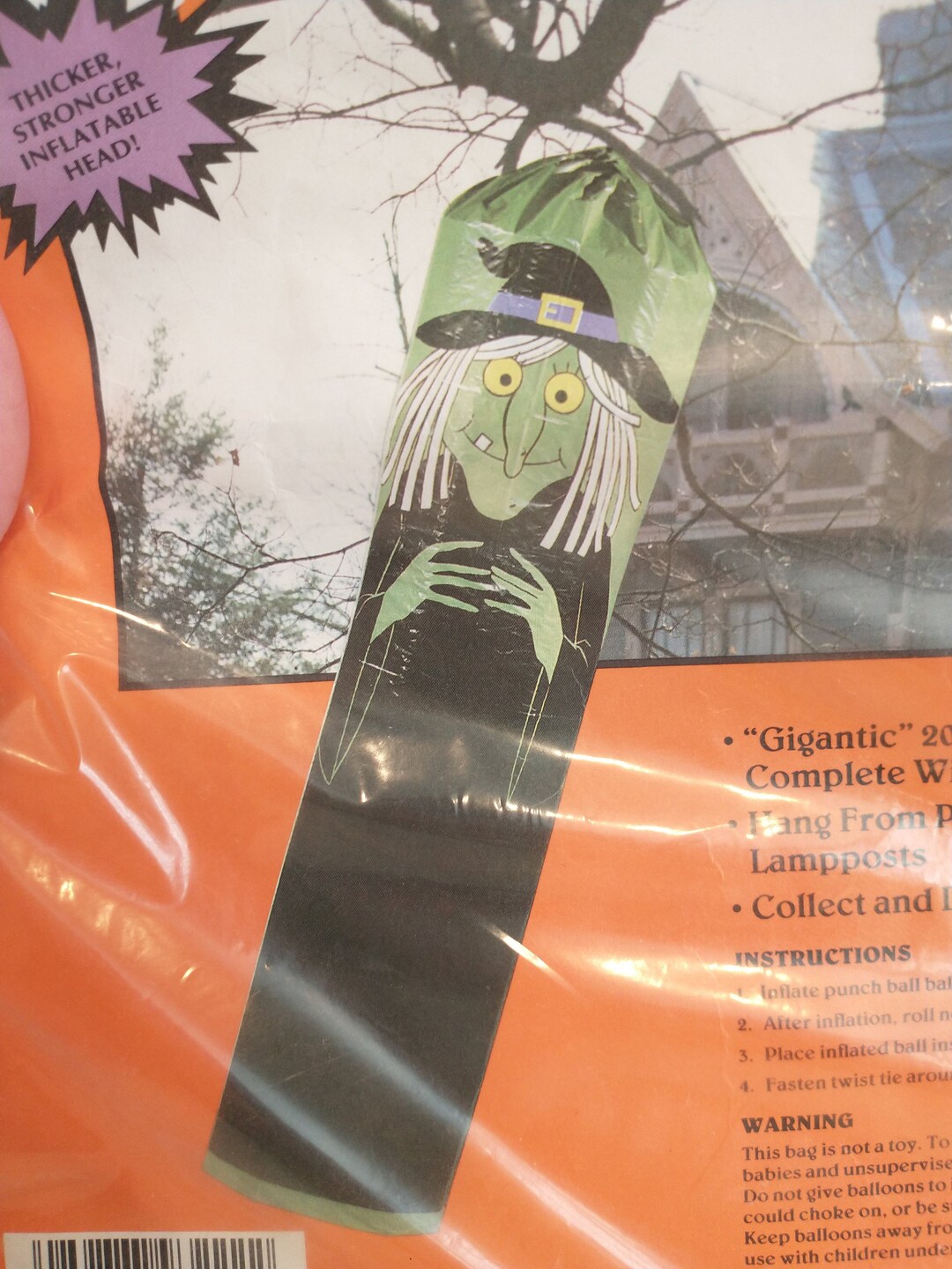 Vintage Kenley Inflatable Halloween Witch Tree Hanger (NOS) - Etsy