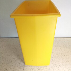 Mid Century Yellow Chicken/rooster Bathroom Trash Can | Mid Mod Waste ...