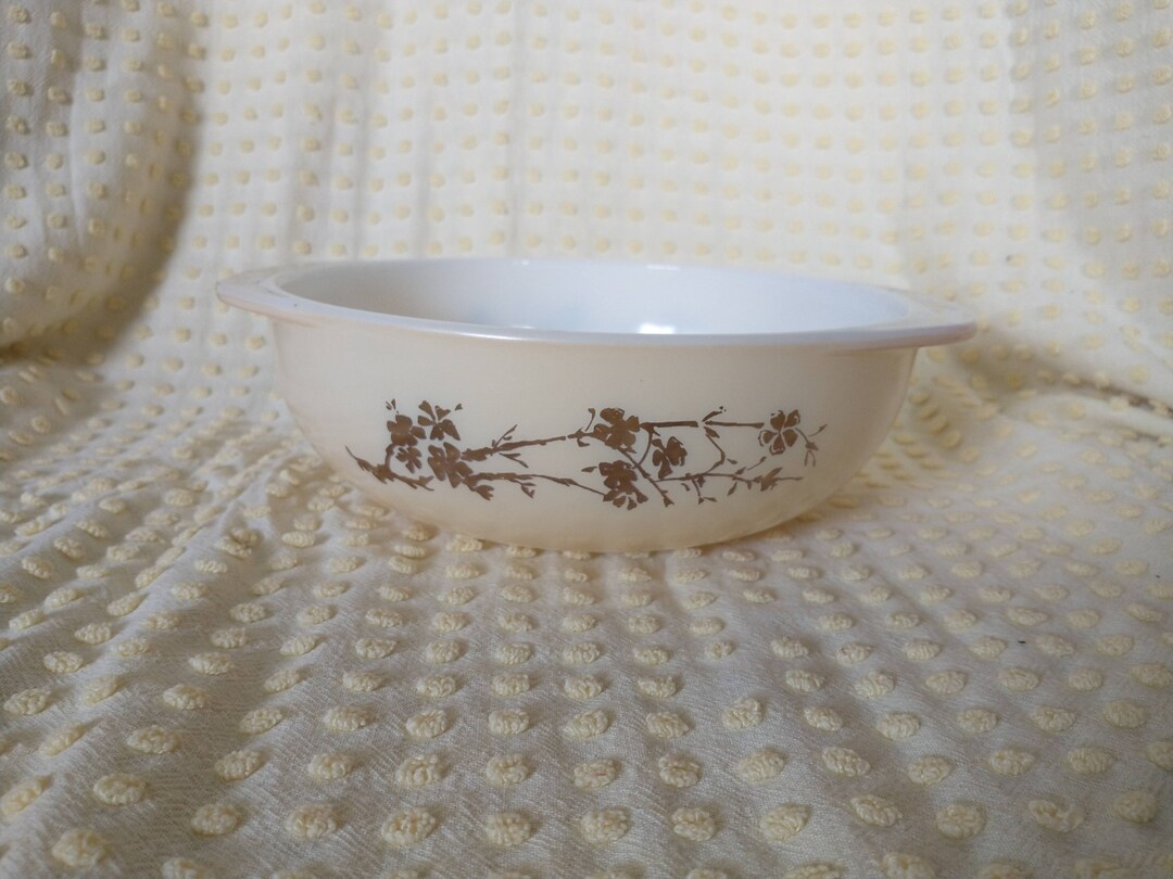 Pyrex 024 Golden Branch Pattern, Vintage Golden Pyrex W/ Floral ...