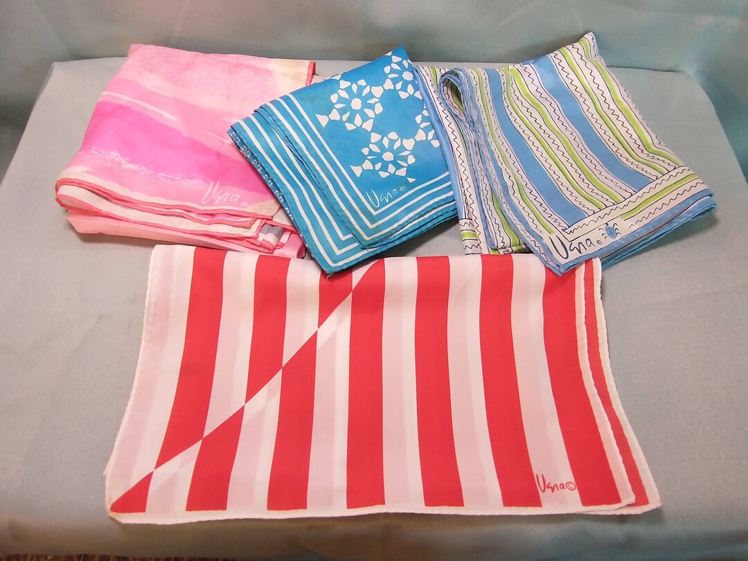 Vera Japan Scarf Set of 4 | Vintage Patterned Scarf Set | Vintage Neck ...