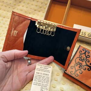 NOS Princess Gardner Cowhide Wallet & Key Keeper Set - 70s Terra Cotta ...