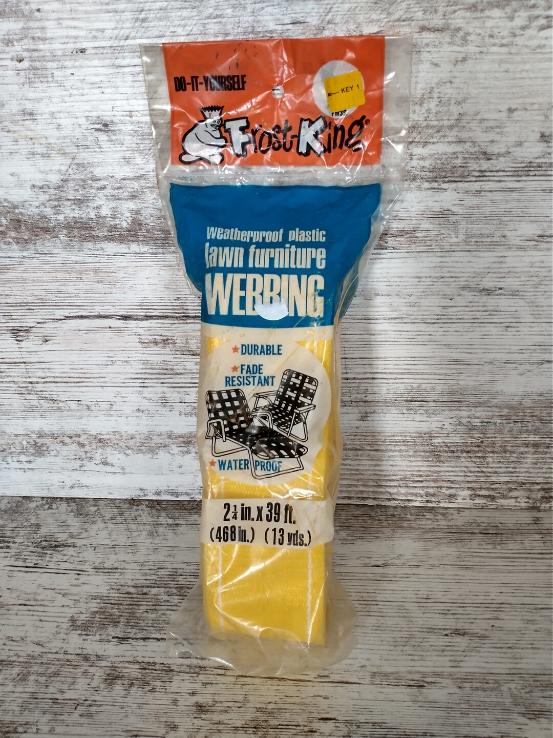 Yellow Lawn Chair Webbing Kit | Vintage Lawn Chair Webbing Kit ...