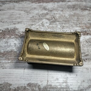 Rococo Style Brass Stamp Dispenser | Art Nouveau Desk Stamp Dispenser ...