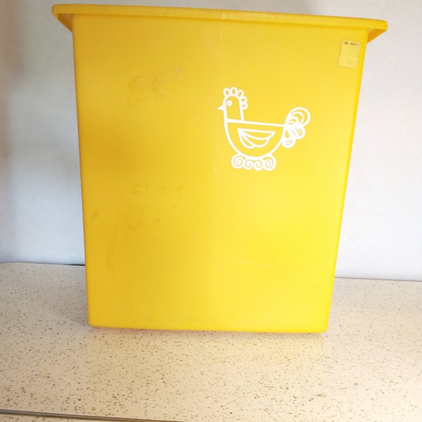 Mid Century Trash Can - Etsy