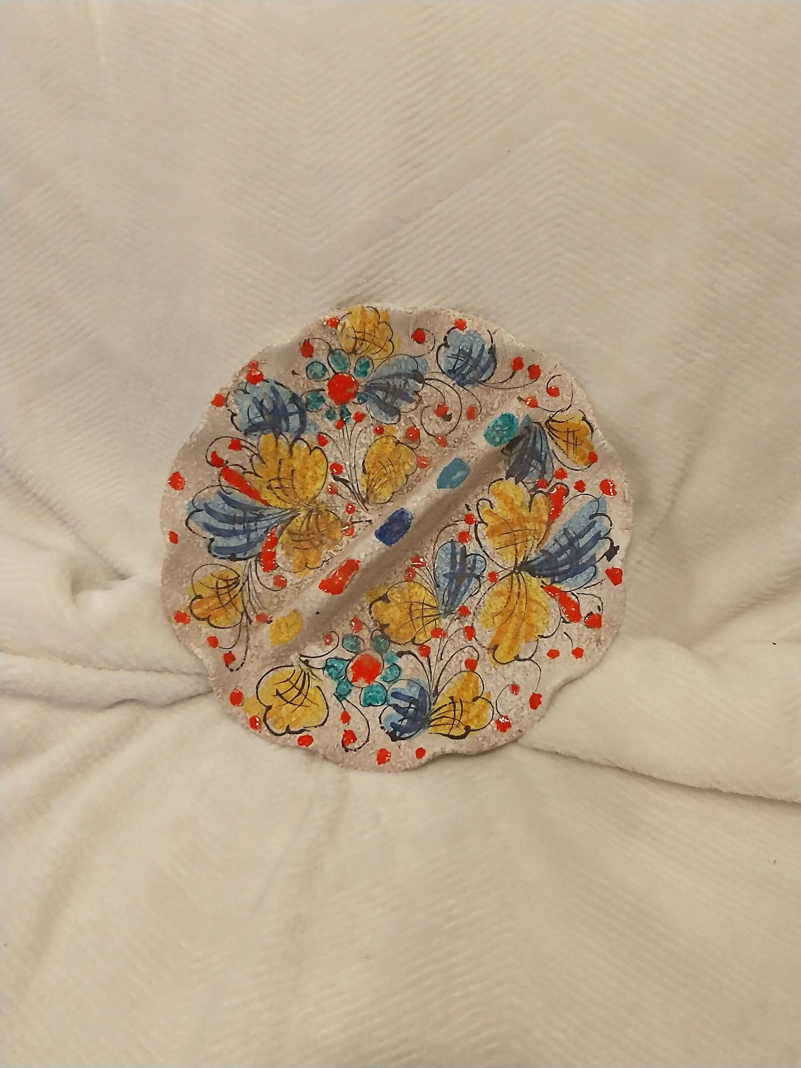 Enesco Textured Pottery Dish: Vintage Glazed Console Bowl - Etsy