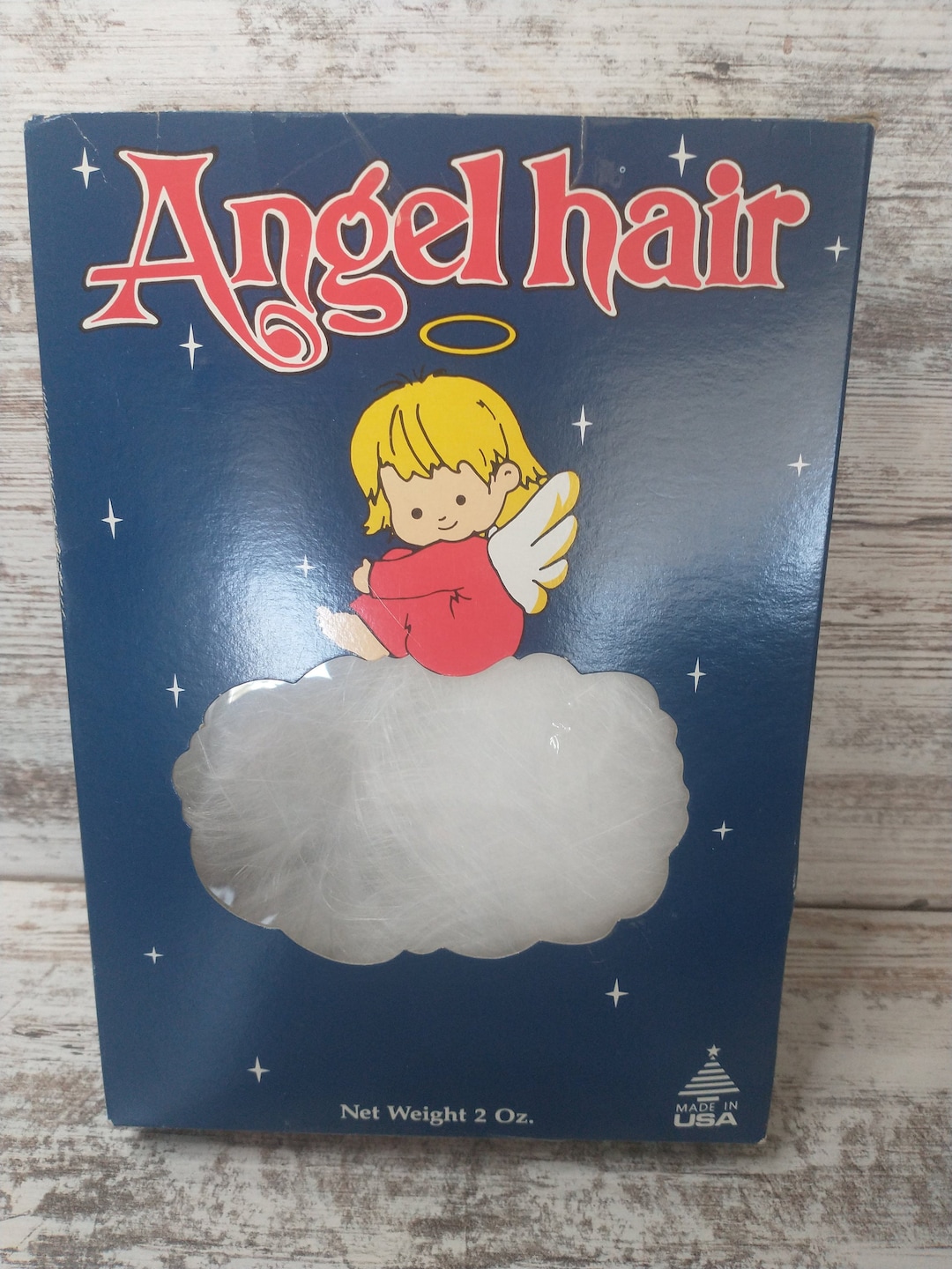 Vintage Christmas Angel Hair Decoration Vintage Spun Glass Angel Hair ...